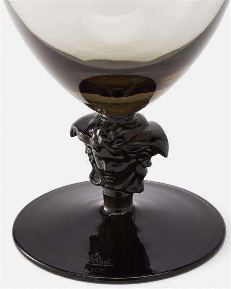 Medusa Lumière Haze Water Glass Black Versace Us