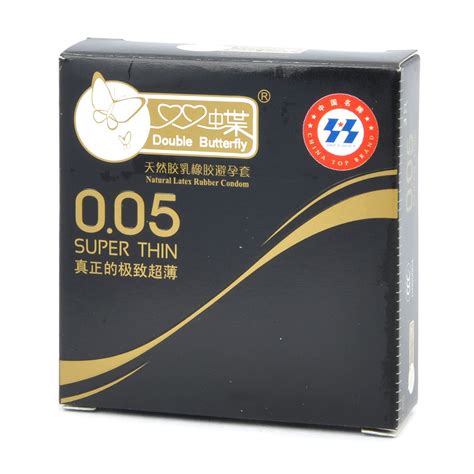 Double Butterfly Lubricated Ultra Thin Natural Latex Premium Condom