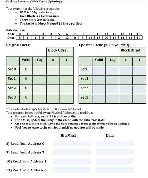 Solved Caching Exercise With Cache Updating Your System Chegg Com