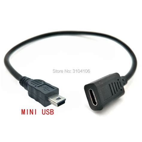 Mini USB B Pin Male To Female Socket Panel Mount Extension OFF