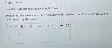 propositional translate into propositional symbolic