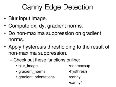 ppt canny edge detection powerpoint presentation free download id