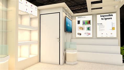 6x4m 2 Side Open Stall Design Behance
