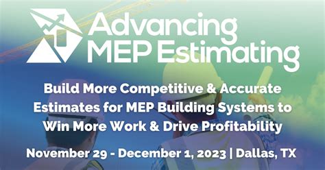 Pricing And Registration Advancing Mep Estimating 2023