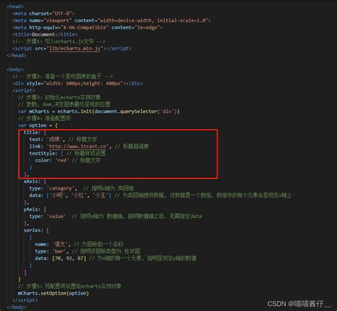 01 Echarts的基本使用 常用配置echartsjs各项配置 Csdn博客