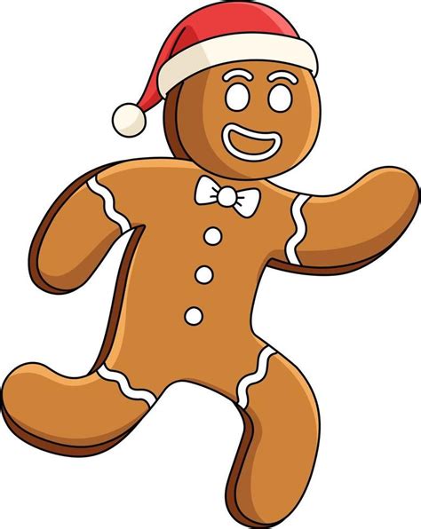 Christmas Ginger Bread Man Cartoon Colored Clipart Bread Man Hello Kitty Printables Funny