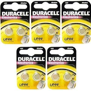 10 x Duracell LR44 A76 1.5V Alkaline Batteries: Amazon.co.uk: Electronics