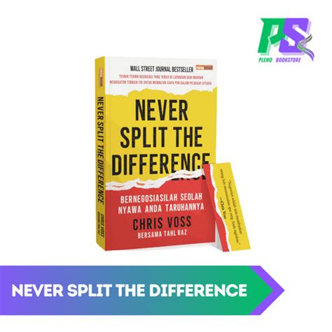 Promo Buku Never Split The Difference Bernegosiasilah Seolah Nyawa