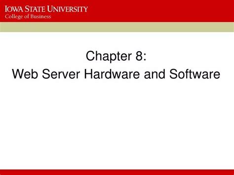 PPT Chapter Web Server Hardware And Software PowerPoint Presentation ID