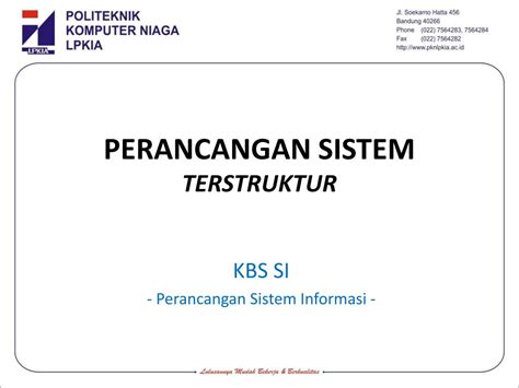 PPT PERANCANGAN SISTEM TERSTRUKTUR PowerPoint Presentation Free Download ID