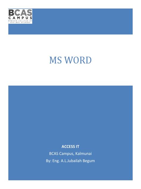 ait ms word pdf computer data storage microsoft word