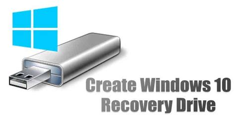 How To Create A Windows 10 Recovery Drive Disk