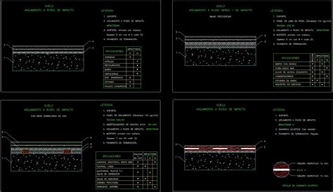 Acoustic Isolation Floors Dwg Detail For Autocad • Designs Cad