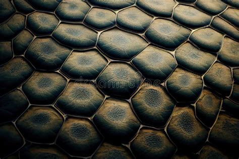 Turtle Shell Texture Background Brontosaurus Dinosaur Skin Generative