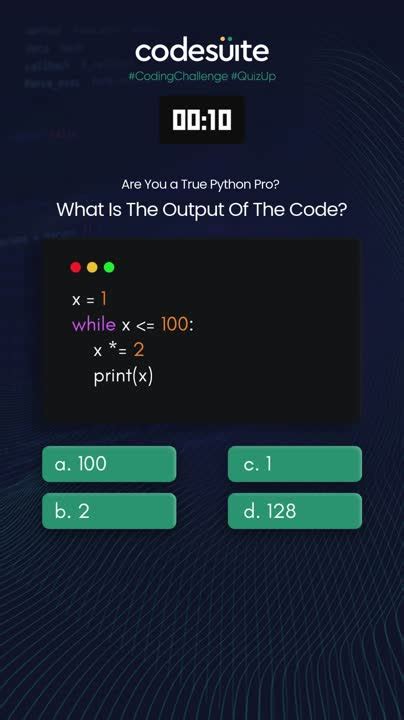 codesuite on linkedin python programming coding quiz codesuite