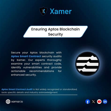 Xamer Smart Contract Audit For Aptos Xamer Web3 Security Posted On