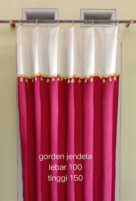 Gorden Jendela Pendek Gorden Jendela 1 Kaca Hordeng Jendela Ukuran