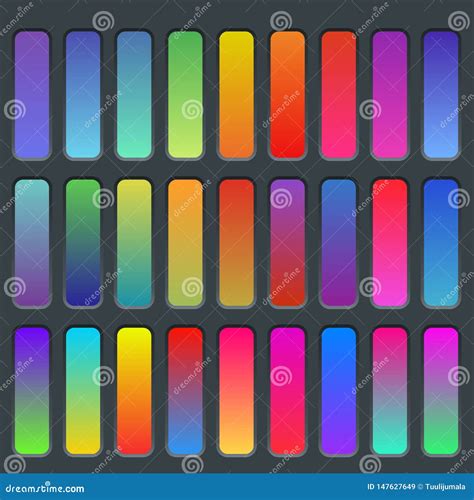 Modern Vivid Gradients Set Stock Vector Illustration Of Abstract 147627649