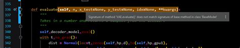 Python Linter Warning Signature Doesnt Match Base Method Stack Overflow