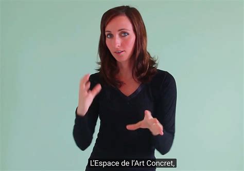 Visite guidée bilingue FR Langue des Signes Française Espace de lArt Concret Centre dart