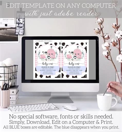 Editable Holy Cow We Re Having A Baby Decor Signs Bundle Etsy
