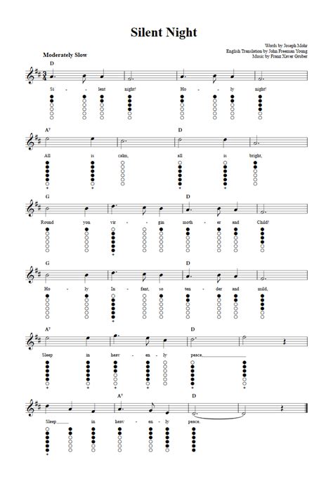 Christmas Sheet Music Silent Night