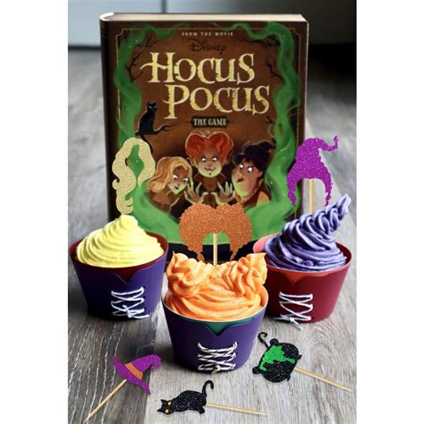 Buy 24 Pcs Hocus Pocus Cupcake Toppers Glitter Star Witch Hair Cupcake