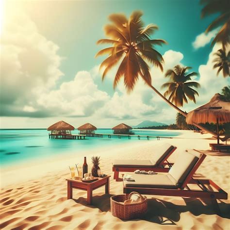 Premium Photo Blurred Tropical Beach Background Summer Vacation