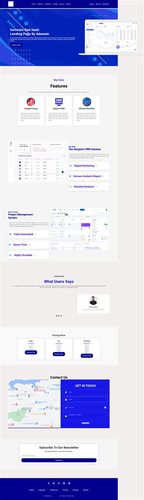 Github Hardeexsaas Website Landing Page A Saas Website Landing Page