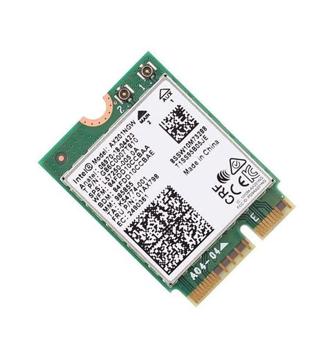 Intel Ax201 Wifi 6 Adapter Dual Band Up To 2 4 Gbps Cnvio2 M 2