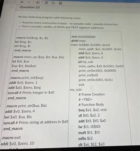 Solved Macro Memop Sop Rt Sua Sla Lui Sat Sua Sop