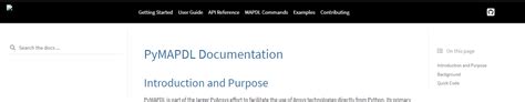 The Logo Isn T Loading In The Documentation Issue 553 Ansys