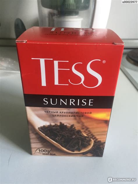 Чай Tess Sunrise - «Вкусный и крепкий чай» | отзывы