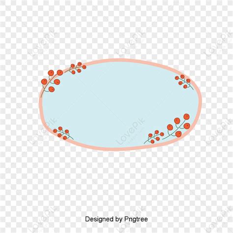 자유형 간단한 식물 일러스트 국경 원공장자연 Png 일러스트 무료 다운로드 Lovepik