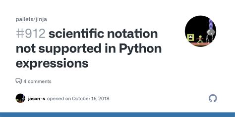 Scientific Notation Not Supported In Python Expressions Issue Pallets Jinja GitHub