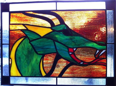 Stained Glass Chinese Dragon