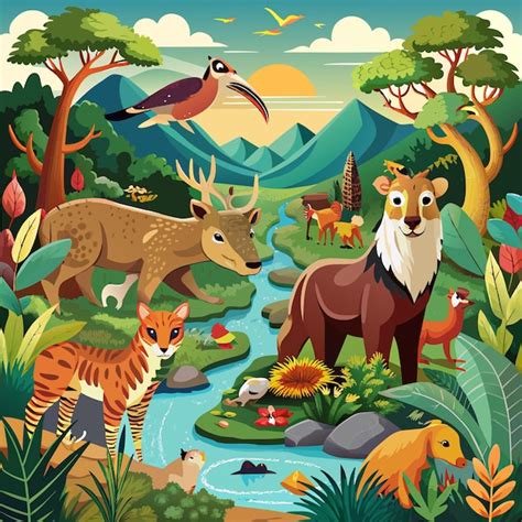 Wildlife Illustrations Images Free Download On Freepik