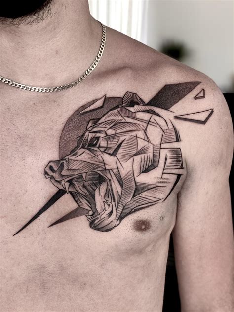 Geometric Bear Tattoo Colorado Geometric Bear Tattoo Best Tattoo