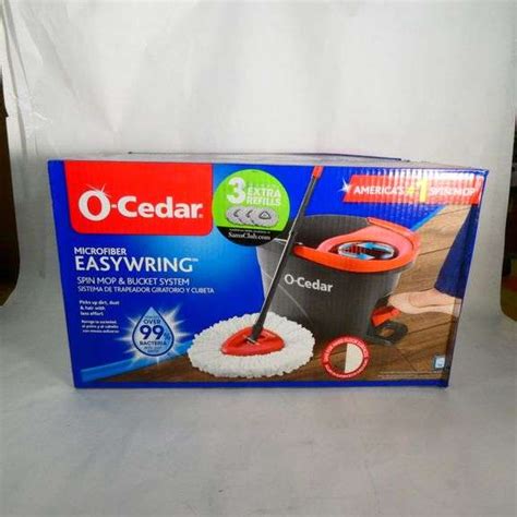 O Cedar Easy Wring Spin Mop And Bucket System With 3 Extra Refills Rio