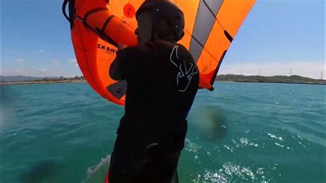 2024年4月25日木 塩屋でウイングフォイル Insta360 One X2で撮影 Youtube