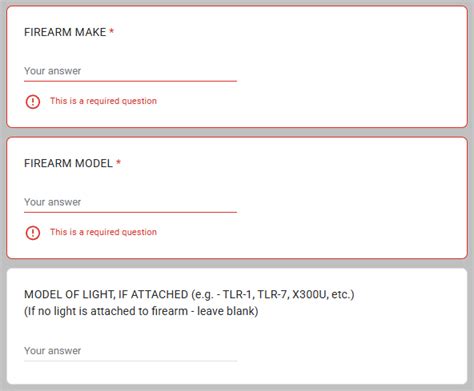 Faq Firearm Request Form Dara Holsters And Gear