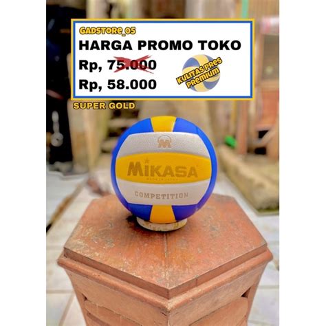Jual Harga Promo Bola Voli Voly Volly Mikasa Supergold Press Bola