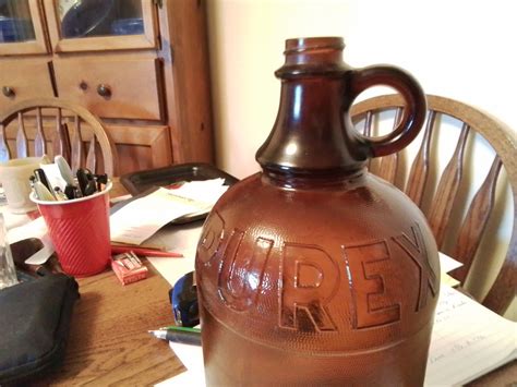 Vintage 12 Gallon Amberbrown Glass Purex Bottle Etsy