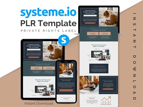 Plr Sales Page Template Systemeio Private Label Rights