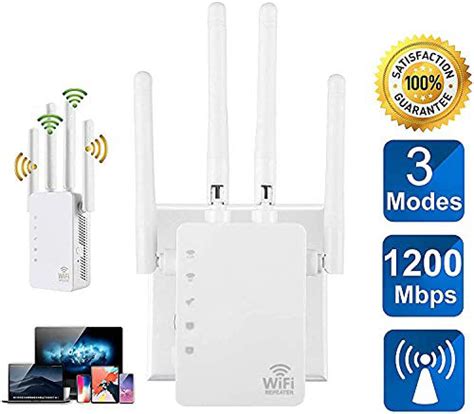 GetUSCart 2021 WiFi Extender Wireless Signal Repeater Booster Up To