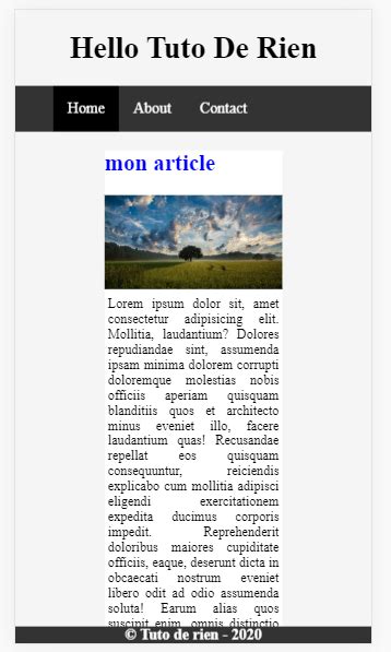 Débuter Avec Html Et Css Page 6 Sur 6 Tuto De Rien
