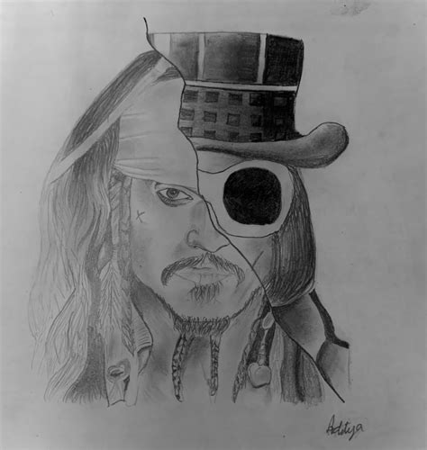 Johnny Depp And Willy Wonka Aditya Varshney Pencil Shading 2022 R Art