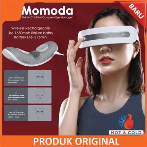 Promo Momoda Alat Pijat Kompres Mata Cold Hot Compress Eye Massager Putih Diskon Di Seller