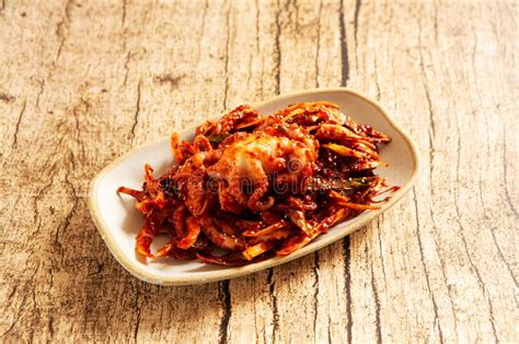 Stir Fried Spicy Vegetable Octopus Stock Image Image Of Cuisine